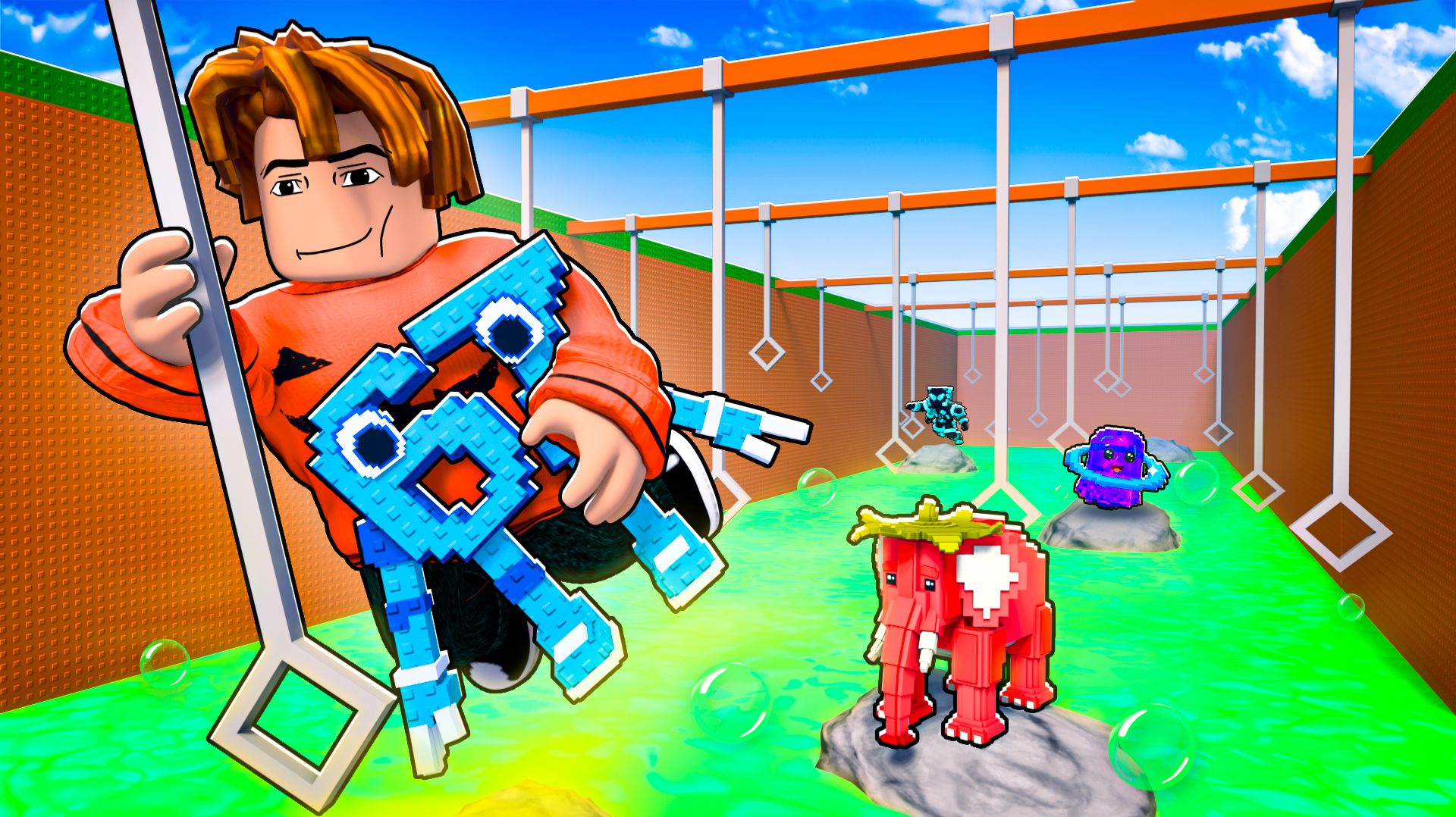 Роблокс, но РАСКАЧИВАЙСЯ ЧТОБЫ СПАСТИ БРЕЙНРОТОВ 😱 Swing Obby for Brainrots в Роблокс!