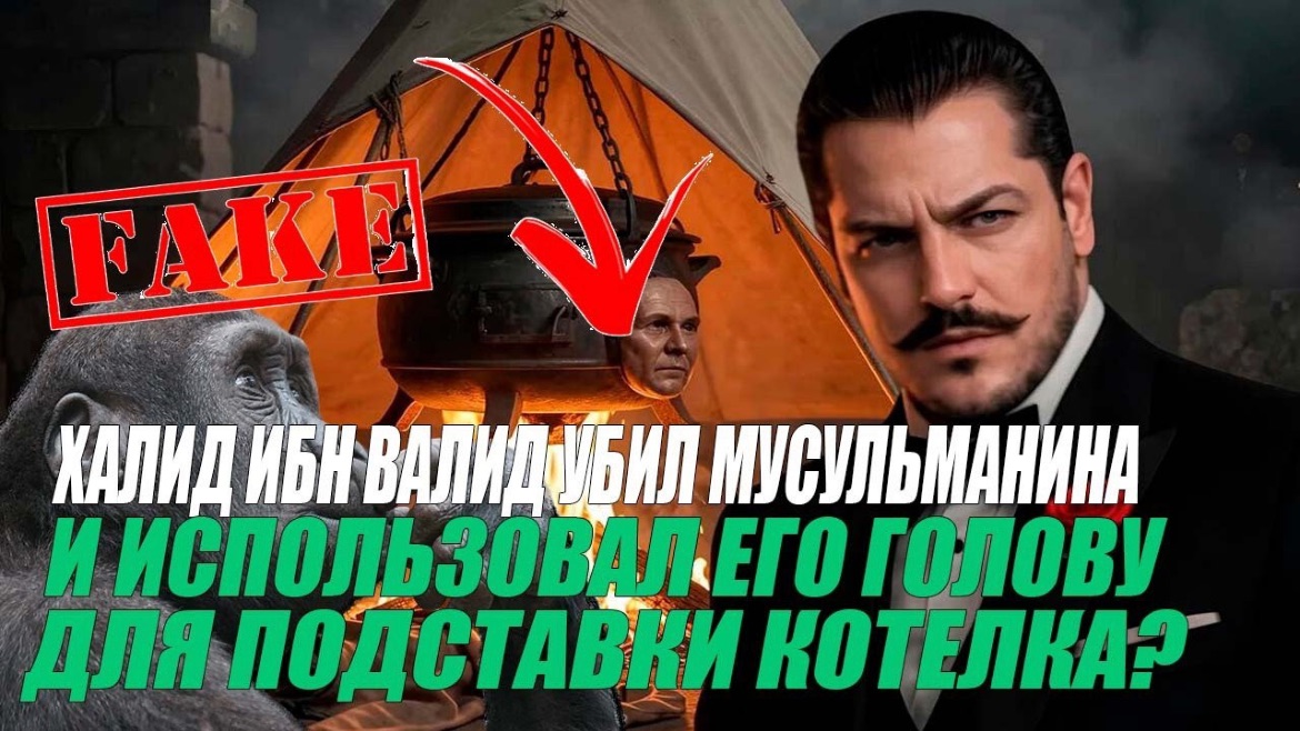 Халид Ибн Валид убил мусульманина и использовал его голову для котелка? (фейк приМАТКИ)