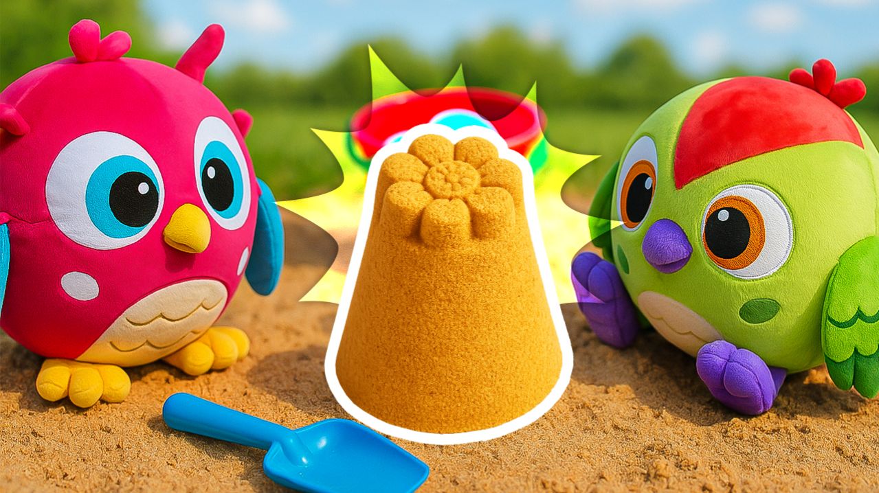 ХОП-ХОП И ТУК-ТУК НА ПЛОЩАДКЕ! 🎶 Качели, горка и ПЕСОЧНОЕ ПИРОЖНОЕ! 🍰✨