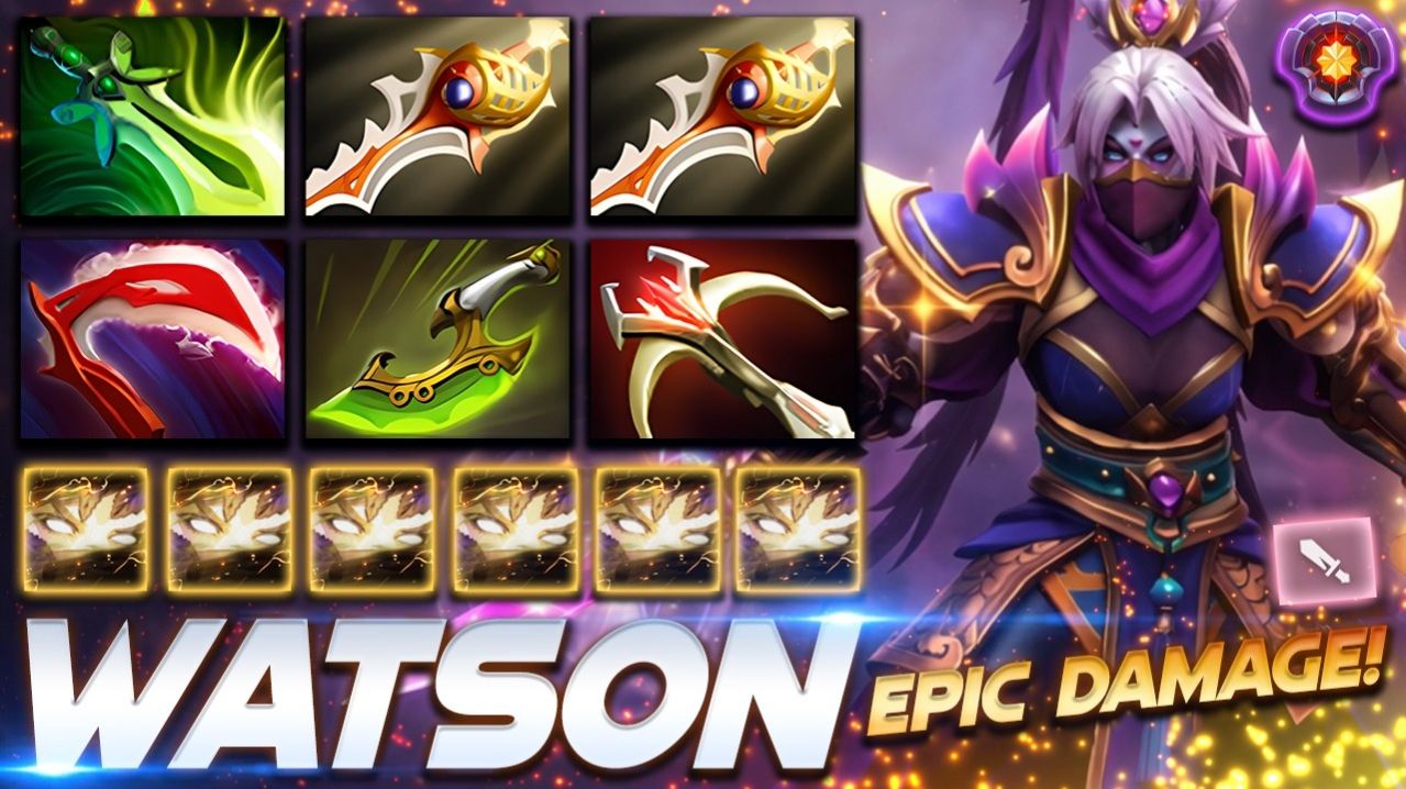 Watson Templar Assassin Epic Damage — профессиональный геймплей в Dota 2 [Смотри и учись]