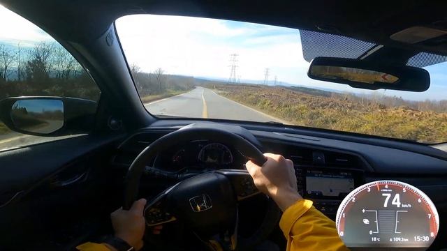 Тест-драйв HONDA CIVIC RS - POV 2021 (бинауральное аудио)