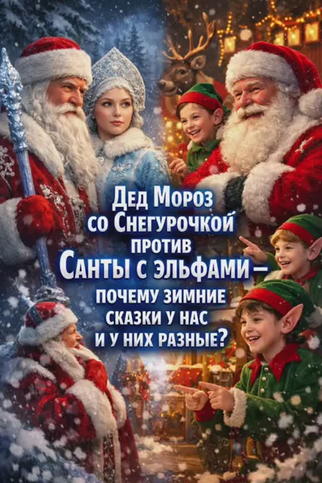 Дед мороз со Снегурочкой против Санты с эльфами