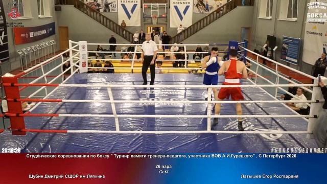 26 75 кг Шубин Дмитрий СШОР им.Ляпкина Латышев Егор Росгвардия