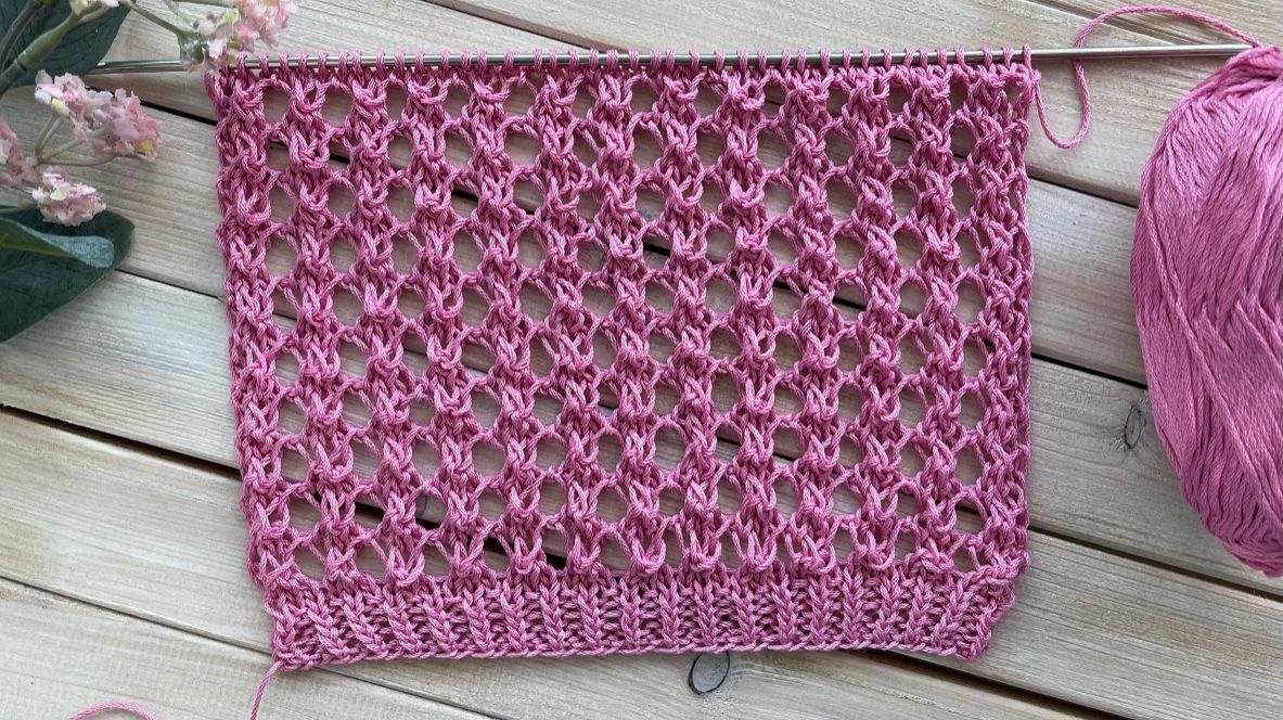 Ажурный рельефный узор для летних изделий из хлопка