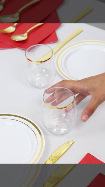 Стакан пластиковый низкий набор 6 штук