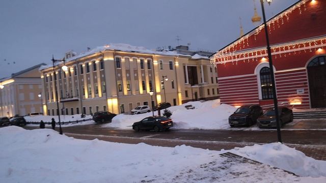 Продолжаю гулять в сумерках. Кремль Нижнего Новгорода. Вторник, 10 марта 2026 г.