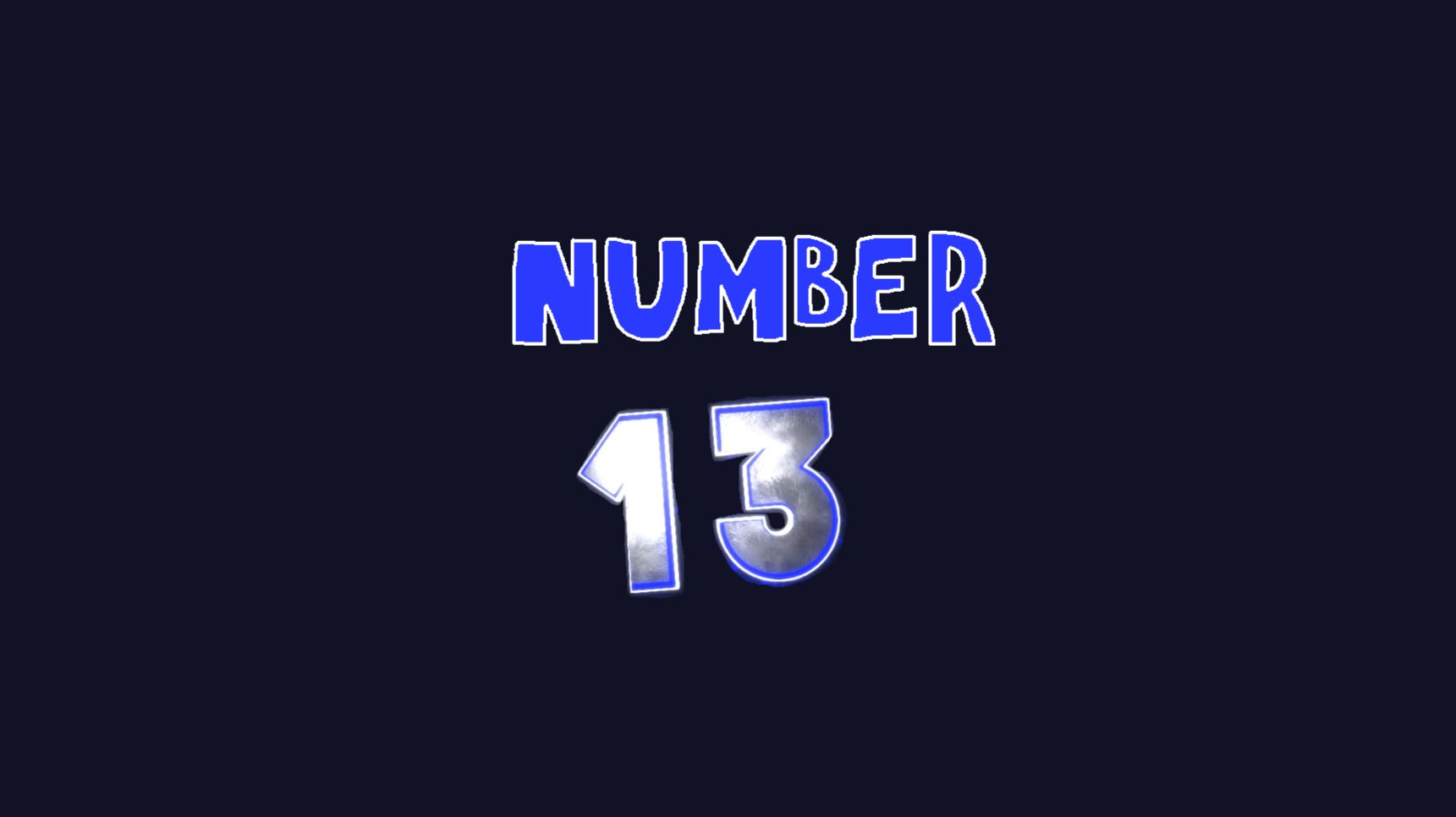 Счёт. Цифра 13