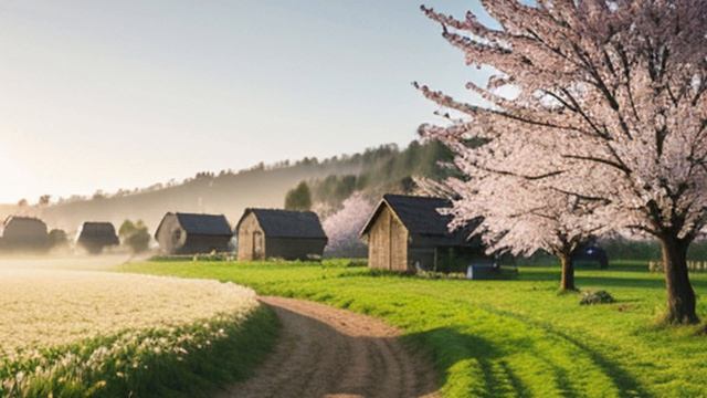 Звук природы. Птицы. Вьюрок Европейский весенним утром на селе