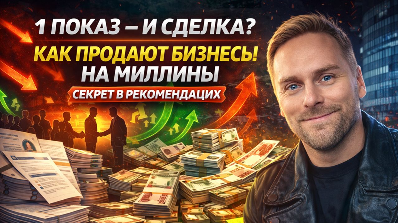 1 ПОКАЗ — И ПРОДАЛ БИЗНЕС? Как делают сделки на миллионы