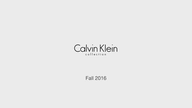 Показ женской коллекции Calvin Klein осень-зима 2016-2017
