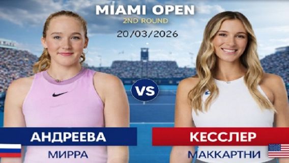 Мирра Андреева против  Кесслер.2 раунд  чемпионата Майами по теннису 2026. Лучшие моменты матча WTA