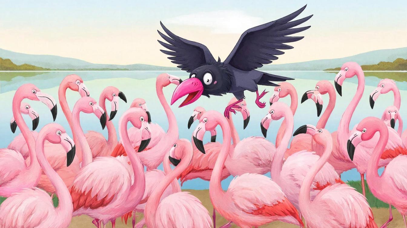 Почему фламинго розовый??
