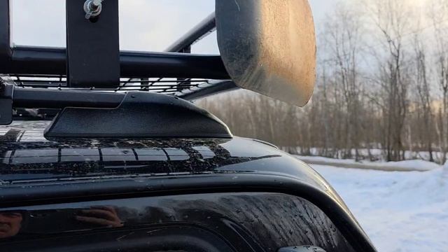 Отзыв о Багажнике Нива Легенд Бронто с сеткой (заводские рейлинги) 'Трофи'