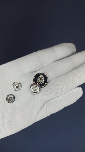 Кнопка никель 1,7 см, Артикул 03874