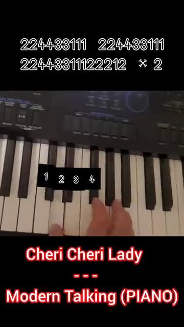 Modern Talking - Cheri Cheri Lady (PIANO Cover) #moderntalking #chericherilady #pianocover #piano