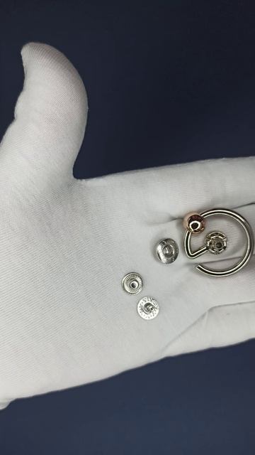 Кнопка декоративная никель (завиток), Артикул 03866