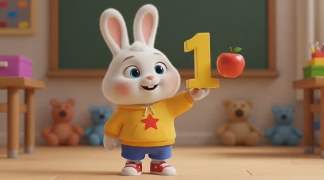 Песенка-считалочка кролика : Учим цифры от 1 до 20 — Веселое обучение! 🐰🎶