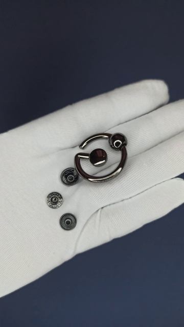 Кнопка декоративная темн.никель (завиток), Артикул 03865