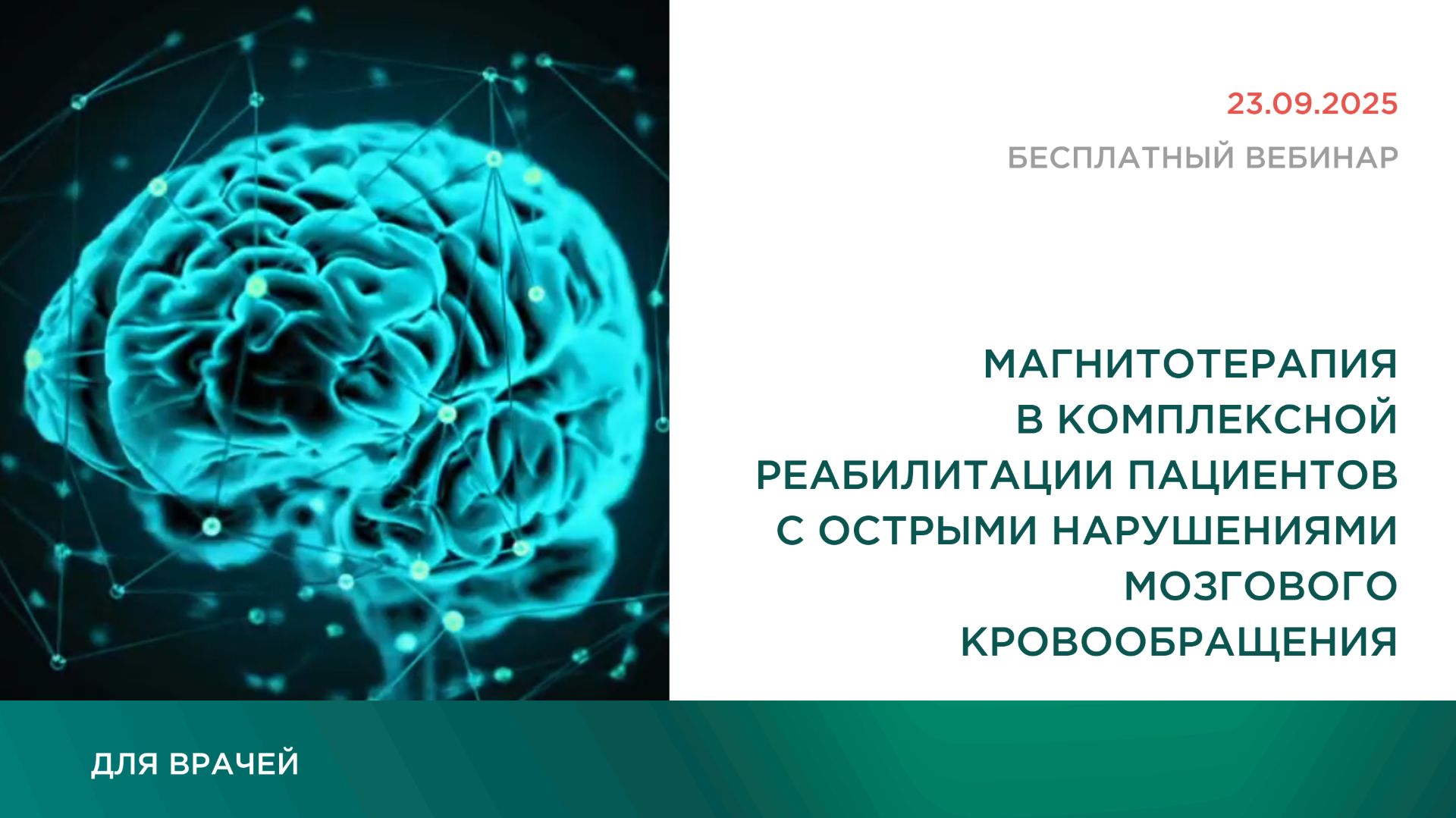 Магнитотерапия в реабилитации пациентов с нарушениями мозгового кровообращения | 23.09.2025