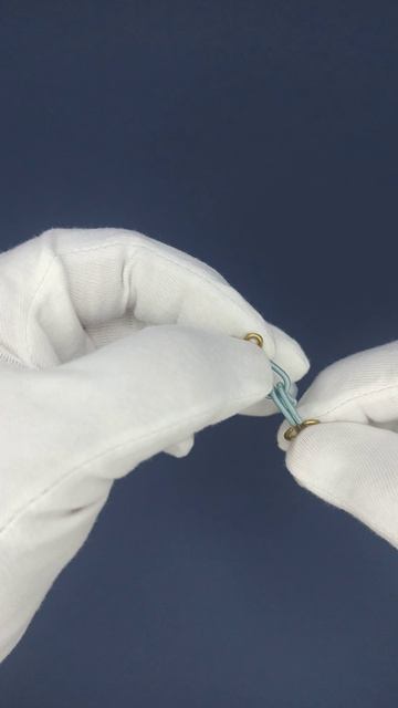 Крючки потайные с металлом бирюза, Артикул 03100