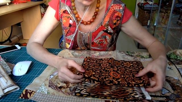 Лоскутный эфир 100. Как сделать цветовой подбор 6 звенной каймы для _Дикой Африки__