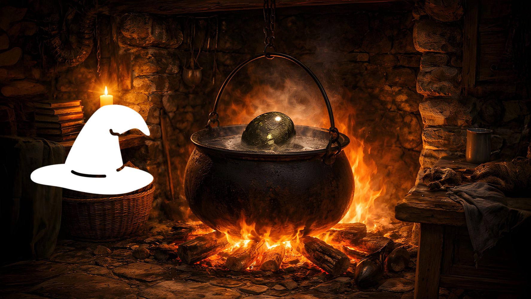 камин 4 часа • хижина лесника ночь уют • для сна и отдыха 🔥