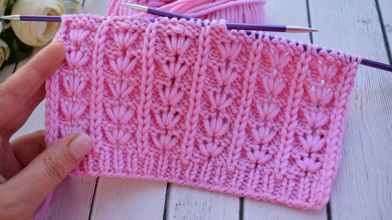 Очень красивый узор для свитера, кардигана, кофты