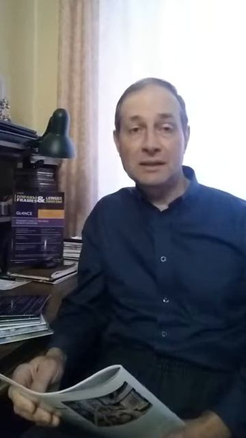 Отзыв о статье в журнале от ответственного редактора журнала "Оправы и линзы", г.Москва