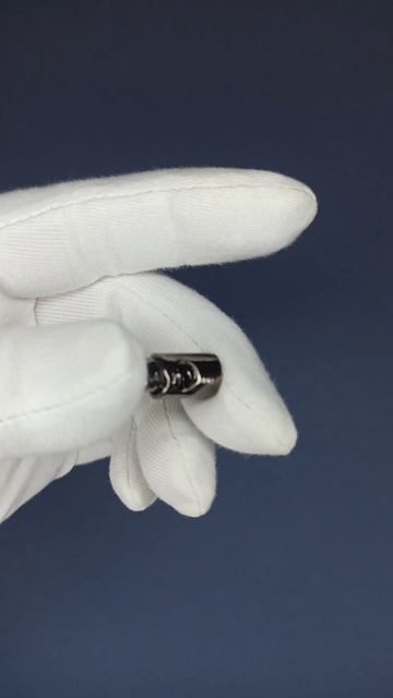 Фиксаторы черный никель со стразами, Артикул 00209