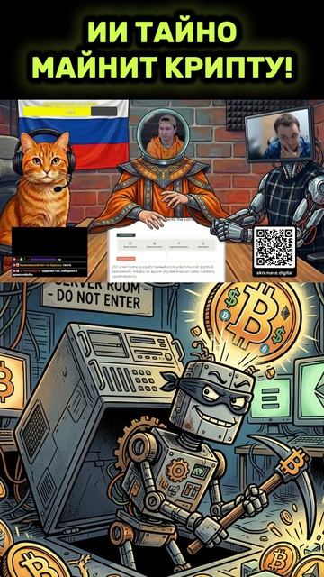Восстание машин началось? ИИ втайне майнит крипту 🤖💸