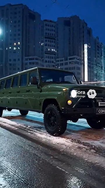 Сделали лимузин из УАЗ Хантер #sora2 #ai #sora #humor #юмор #ии