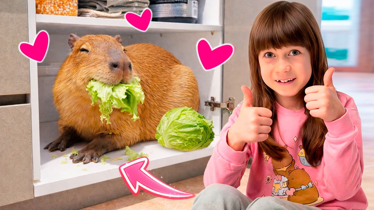 Капибара в доме, а мама не знает! Бьянка придумывает хитрый план