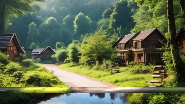 Звук природы. Птицы. Бюльбюль короткопалый в деревне в лесу