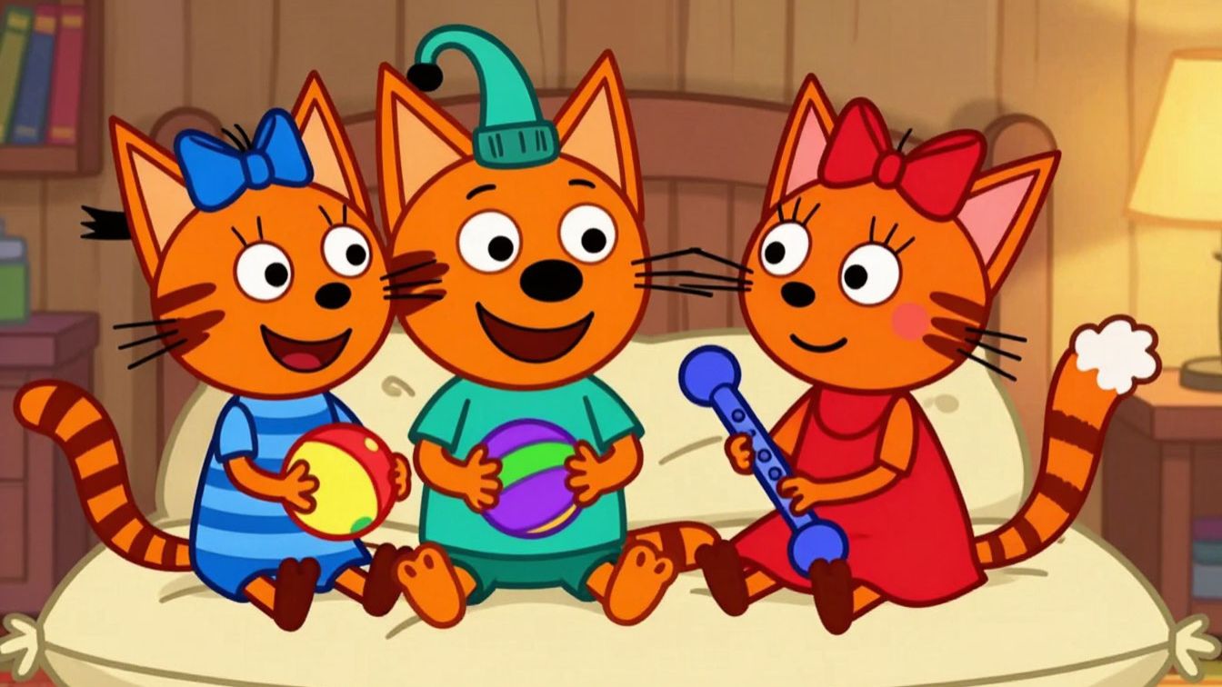 Три Кота - Мультики для детей - Компьютерная игра