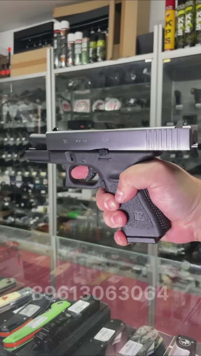 Страйкбольный пистолет WE Glock-19 Gen.3 Silver