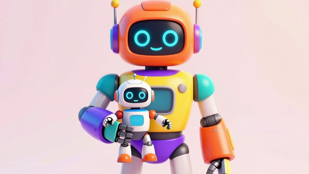 Папа-робот прилетел на ракете. Робот Тём и его робопёс Гром 4 серия