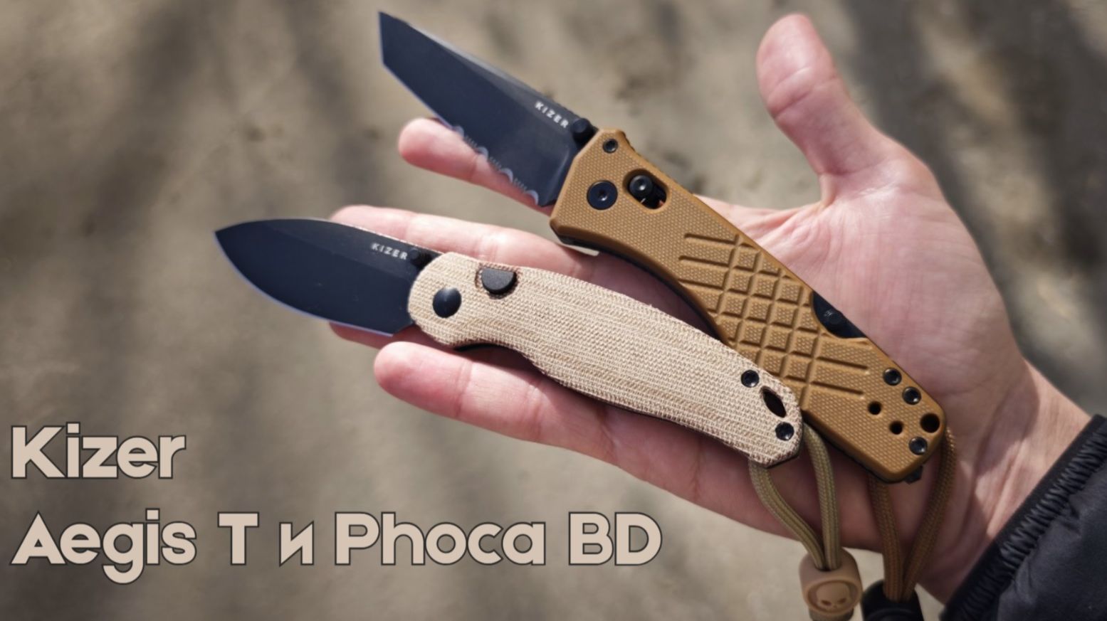 Складные ножи Kizer Aegis T и Phoca BD