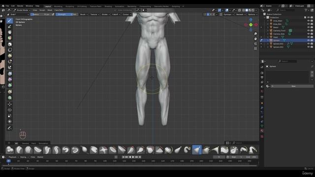 Cyborg Hard Surface Character Creation in Blender (2) 3 - Legs & Feet Basic Shapes