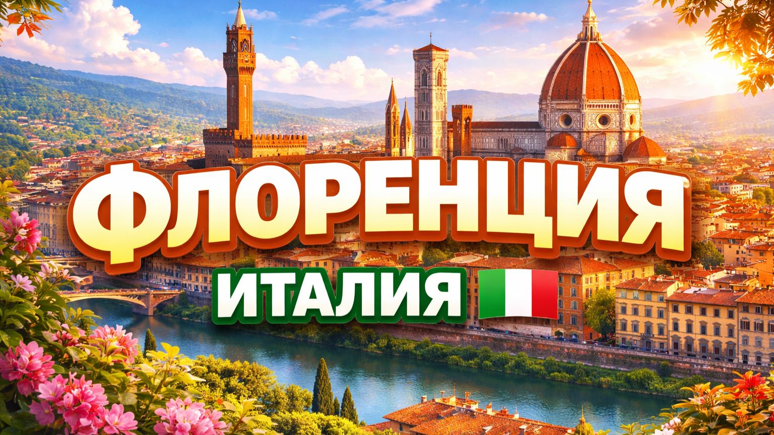 ФЛОРЕНЦИЯ, Италия 🇮🇹 Ночная жизнь в живом музее | Прогулка пешком 4K
