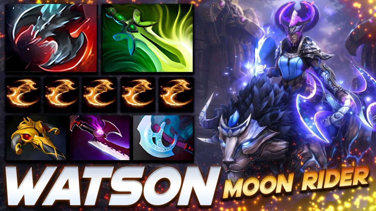 Watson Luna MOON RIDER — профессиональный геймплей в Dota 2 [Смотри и учись]