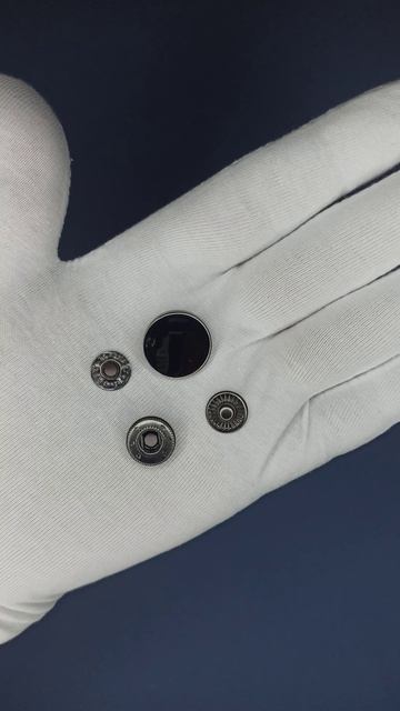 Кнопка темный никель 1,7 см, Артикул 03873