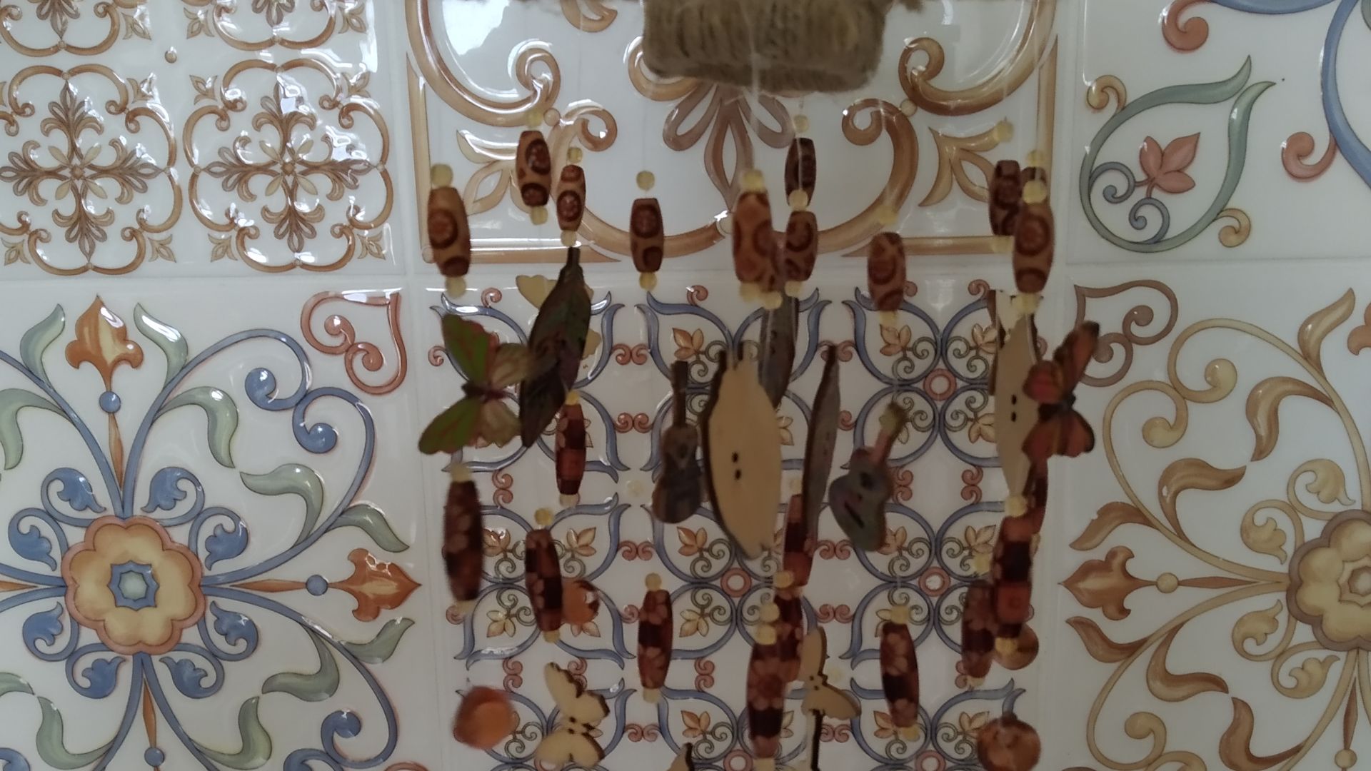 МК Музыка ветра из бусин и пуговиц - сувенир / Wind music Tutorial