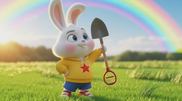 Кролик ДжоДжо садит зеленый сад: Учимся сажать деревья вместе! 🌳✨