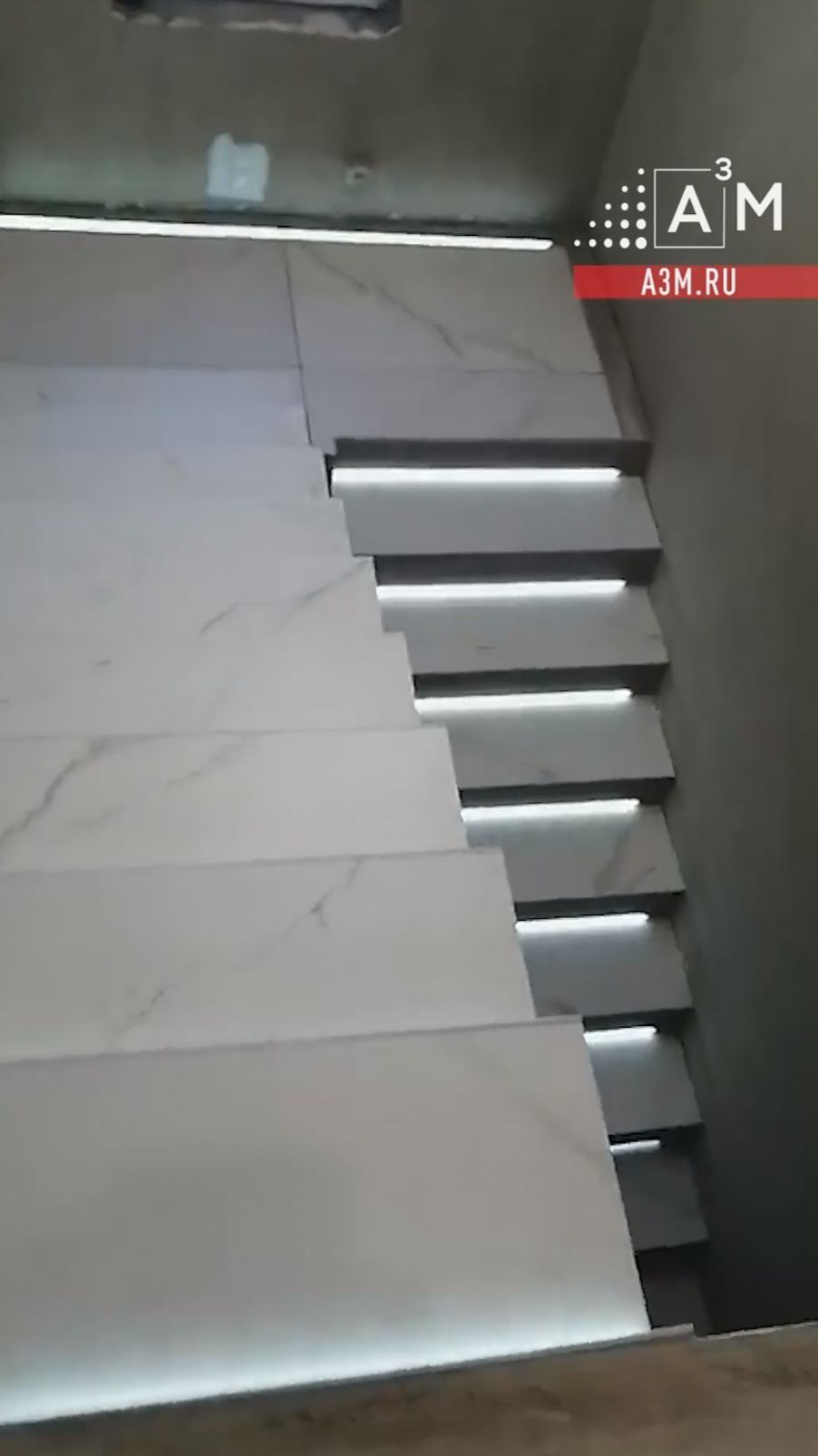 Подсветка лестницы A³M | Реальная установка и работа системы