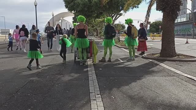 После карнавала на Тенерифе. Отдыхают семьями