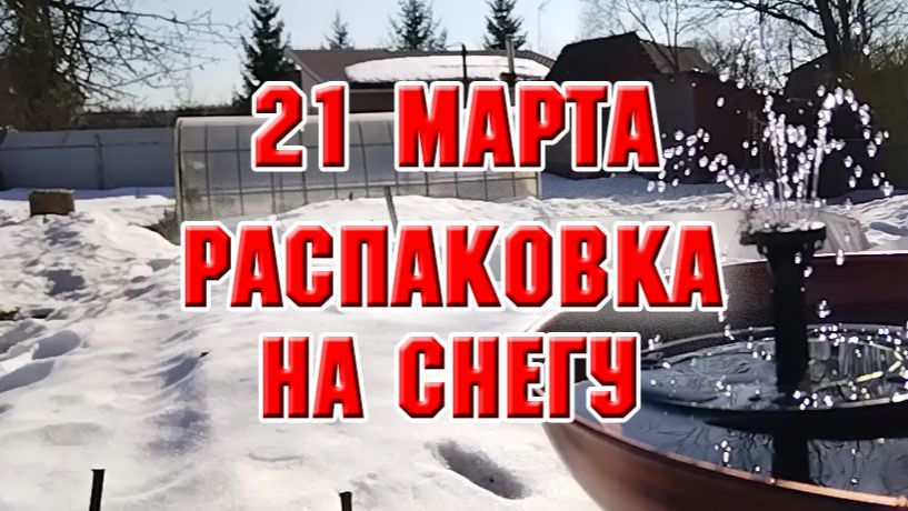 21 марта. Распаковка товаров на снегу
