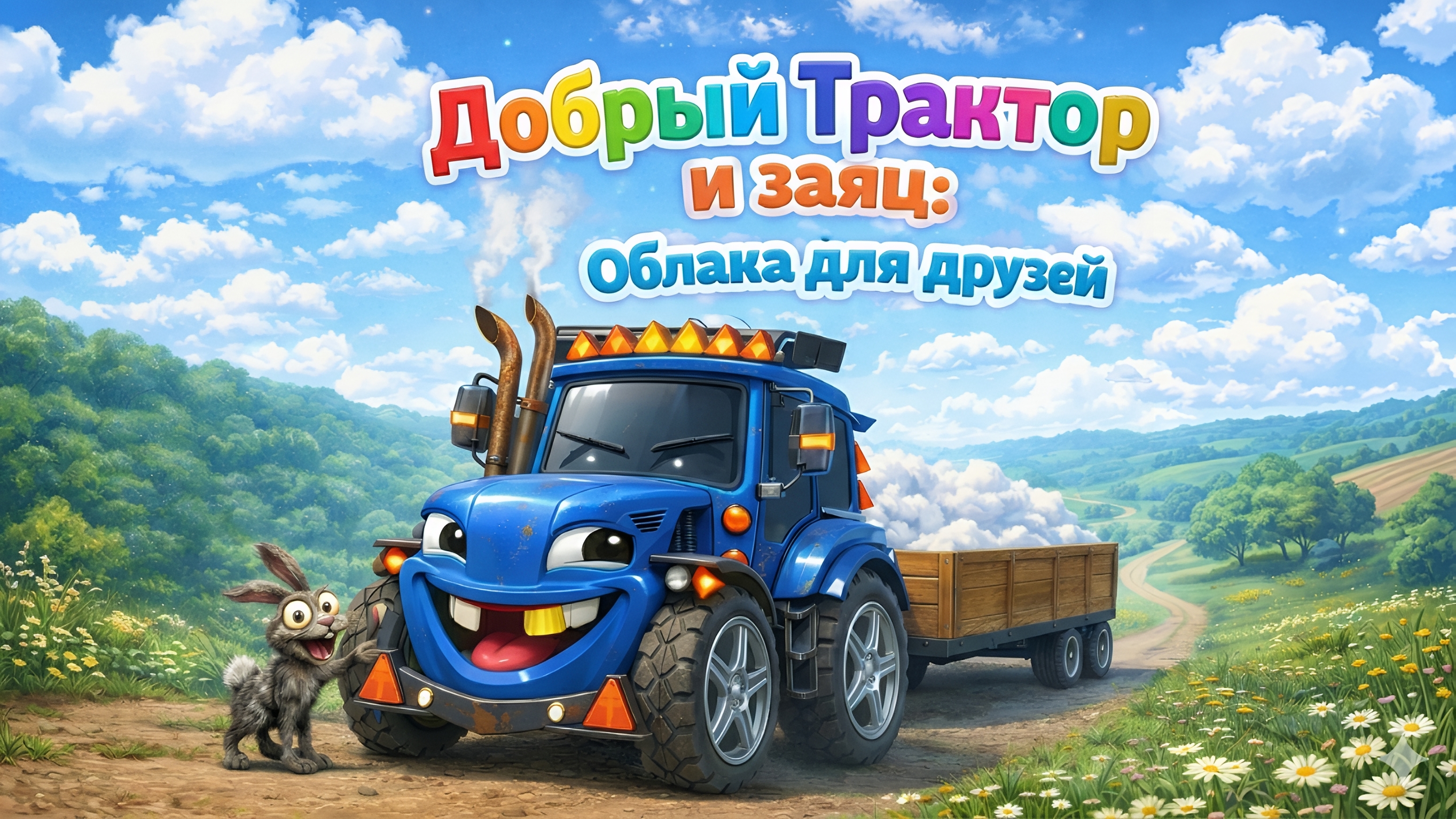 Добрый Трактор и заяц: Облака для друзей