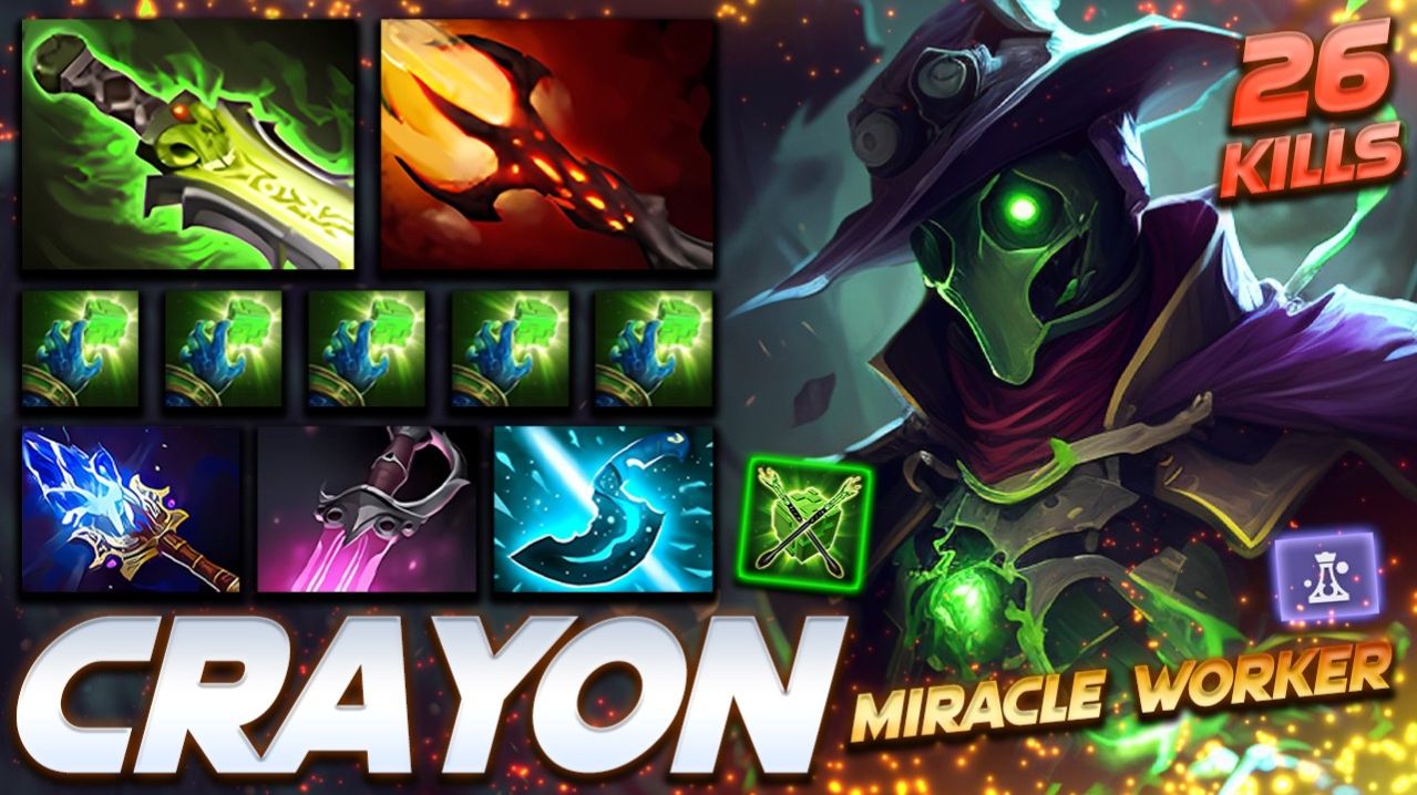 Crayon Rubick 26 Frags Miracle Skills — профессиональный геймплей в Dota 2 [Смотри и учись]