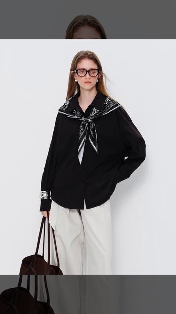 Рубашка  с платком