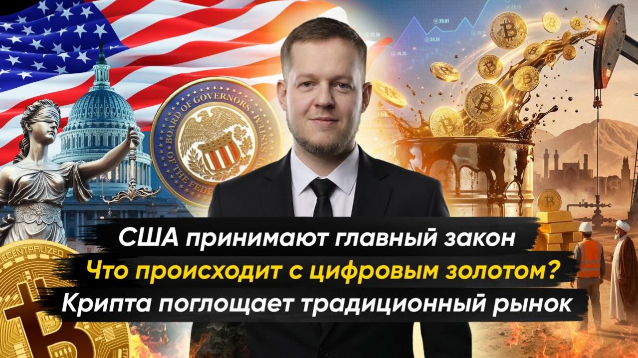 Что происходит с цифровым золотом? | Крипто-новости с Ильей Сдобниковым